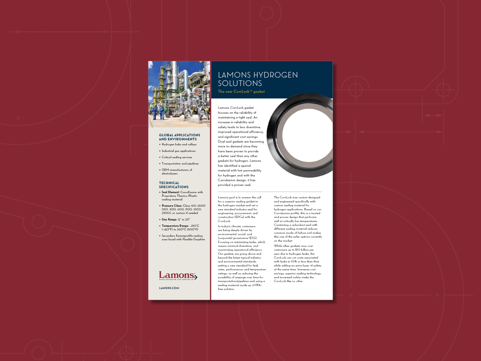 Lamons Hydrogen Solutions: The CorrLock™ Gasket