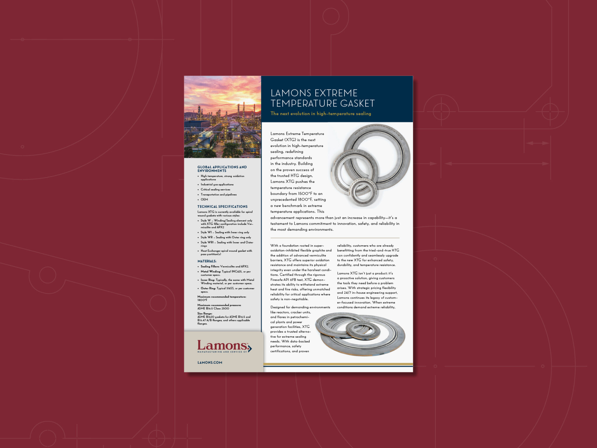 Lamons Extreme Temperature Gasket | Lamons