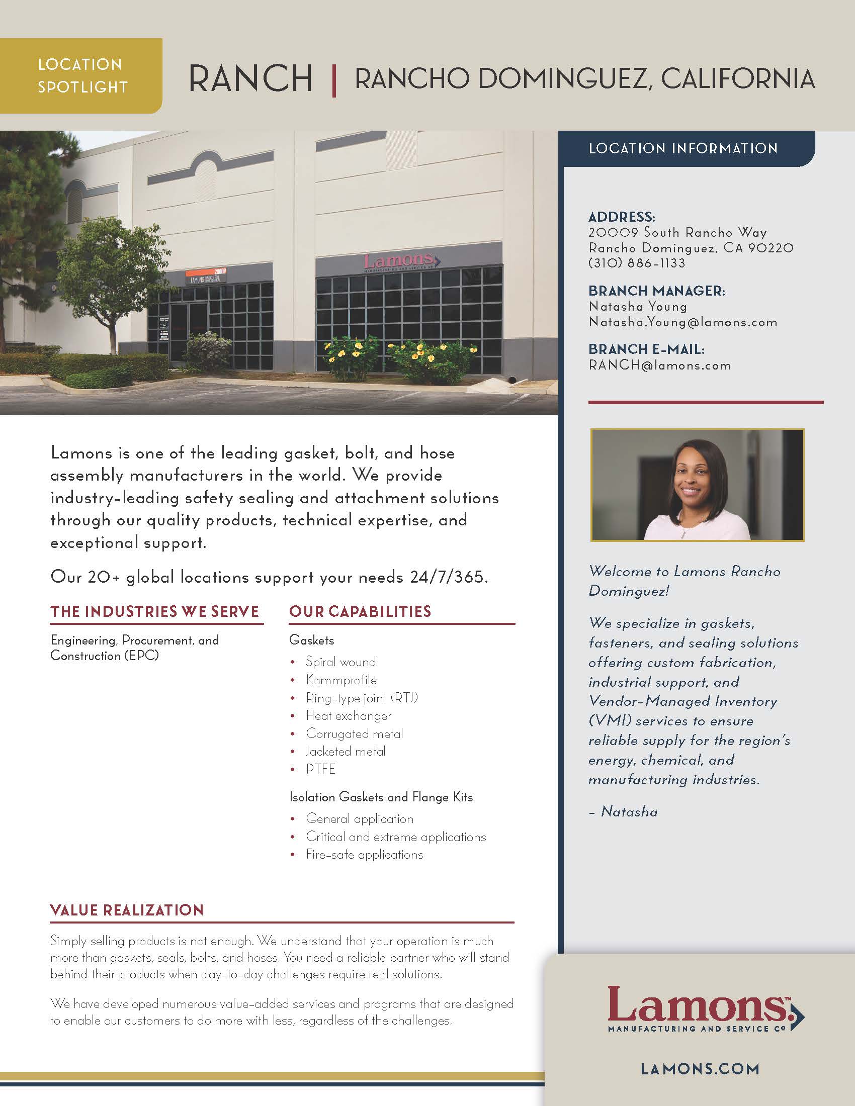 Lamons Rancho Dominguez